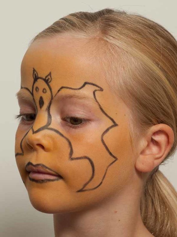 Kinderschminken Fledermaus Oder Batman